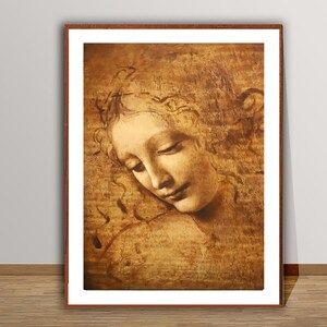 Head of a Woman (la Scapigliata), by Leonardo Da Vinci Fine Art Print - Vinci's Iconic Painting ...