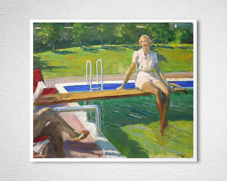 The Viscountess Castlerosse Palm Springs by Sir John Lavery | Etsy