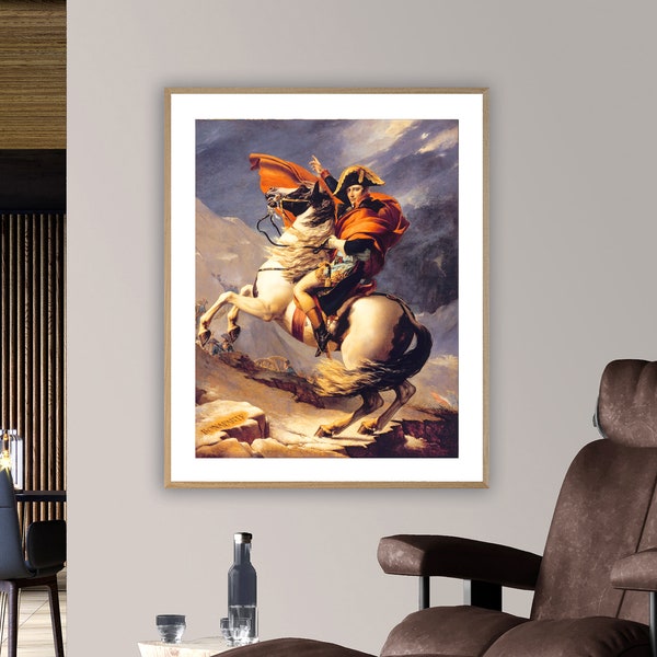 Napoleon Crossing the Alps Poster - Etsy
