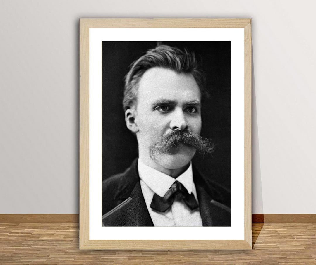 Friedrich Nietzsche Portrait Print: Vintage German Philosopher Wall ...