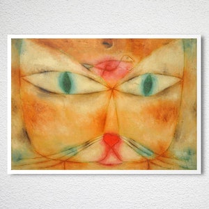 Cat and Bird by Paul Klee Fine Art Print Expressionist Wall - Etsy