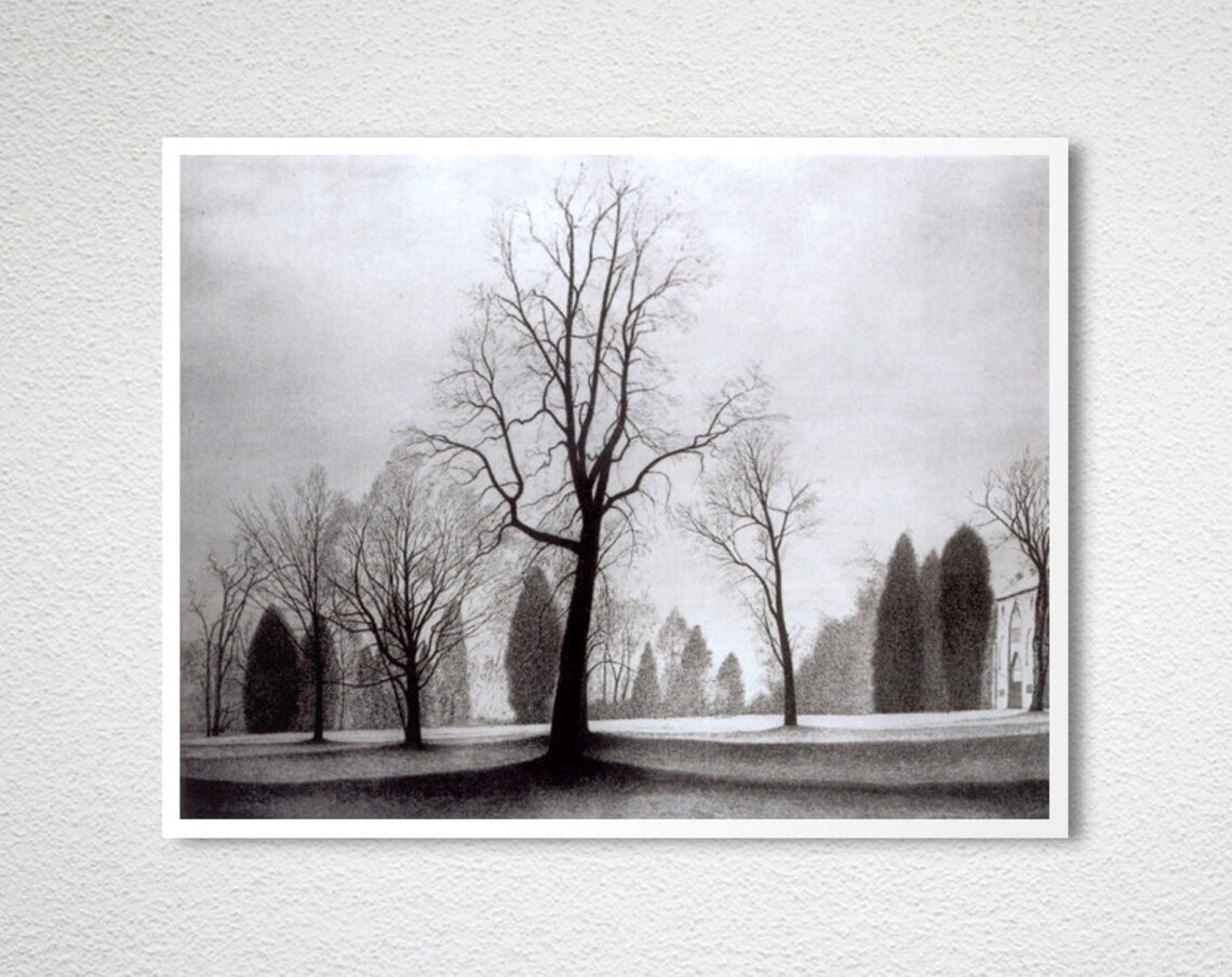 Trees by Léon Spilliaert Fine Art Print - Botanical Artwork, Landscape ...
