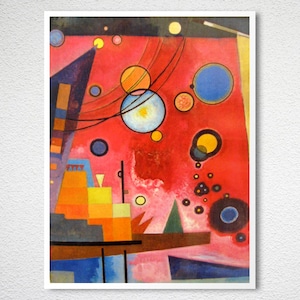 Heavy Red by Wassily Kandinsky Fine Art Print, Modern Artwork ...