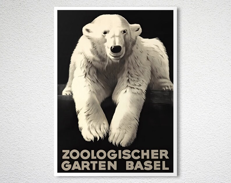 Zoologischer Garten Basel Vintage Poster Art Print Poster - Etsy