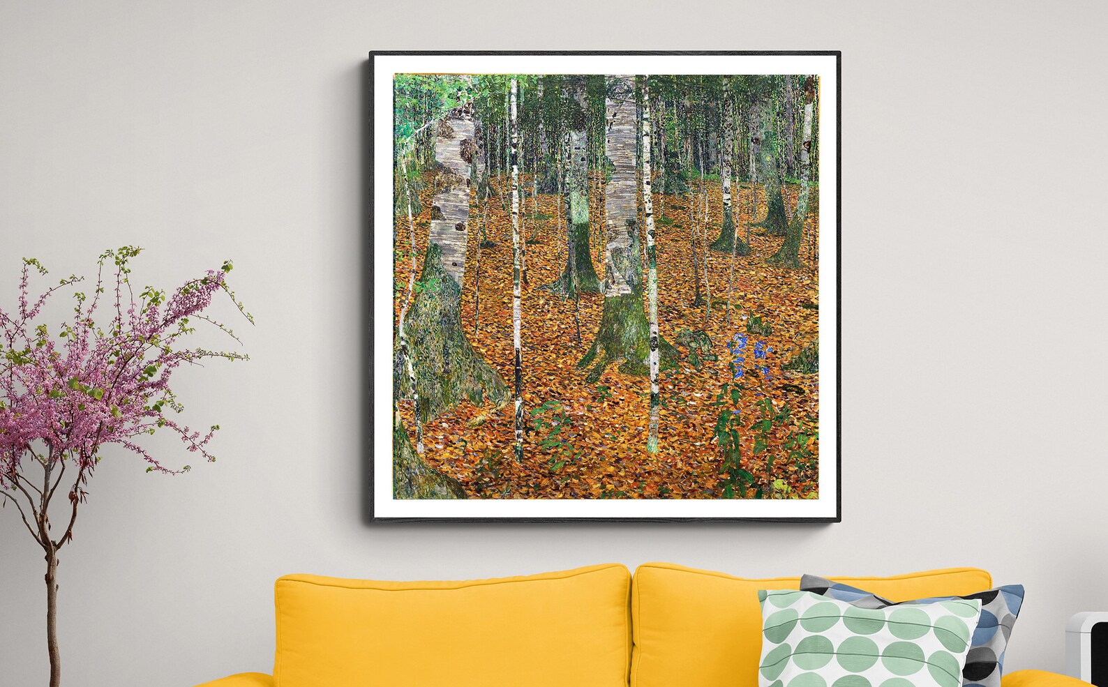 Birch Forest Birkenwald by Gustav Klimt Fine Art Poster | Etsy