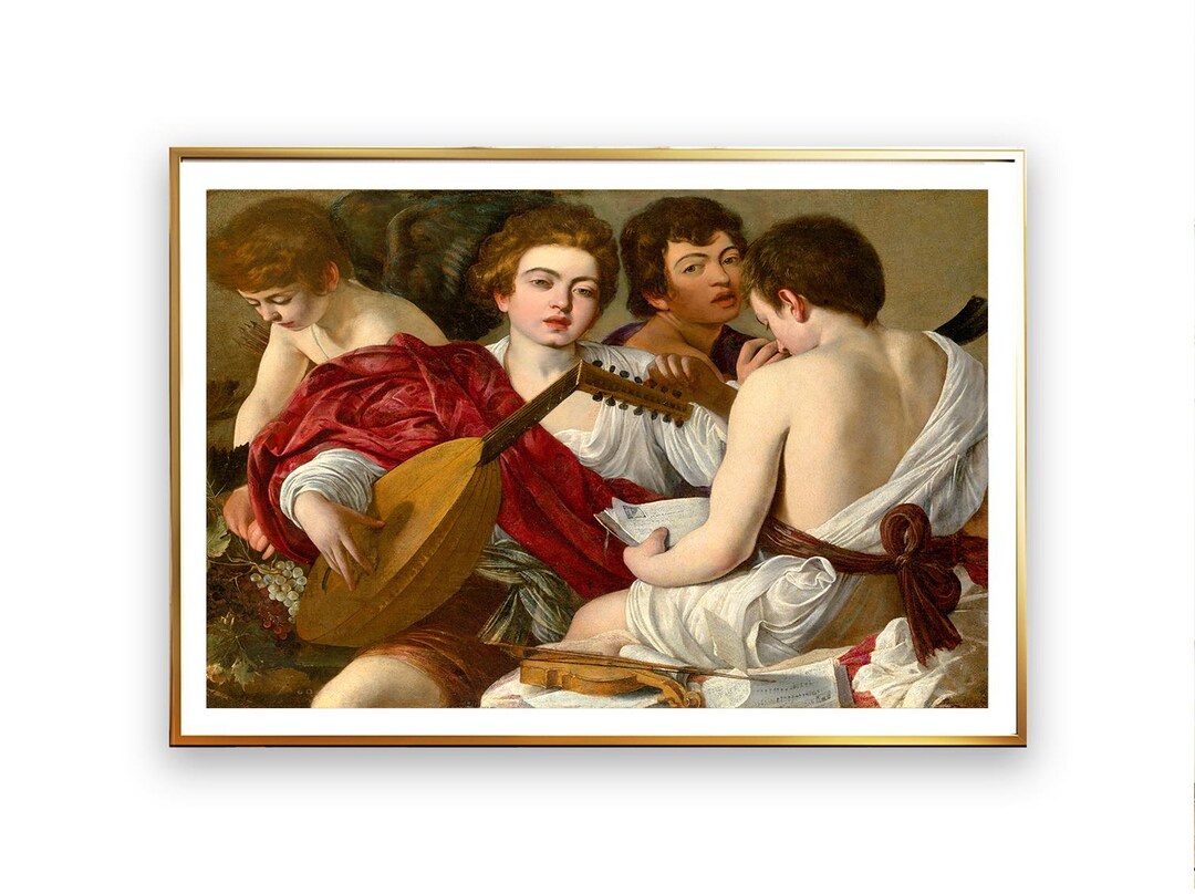 Caravaggio's 'the Musicians' Fine Art Print: Baroque Wall Decor - Etsy UK