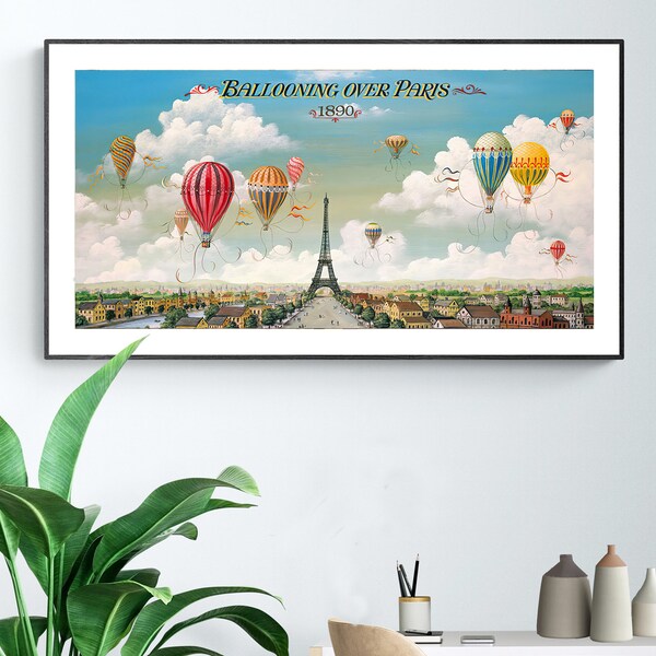 1890 Paris Poster - Etsy