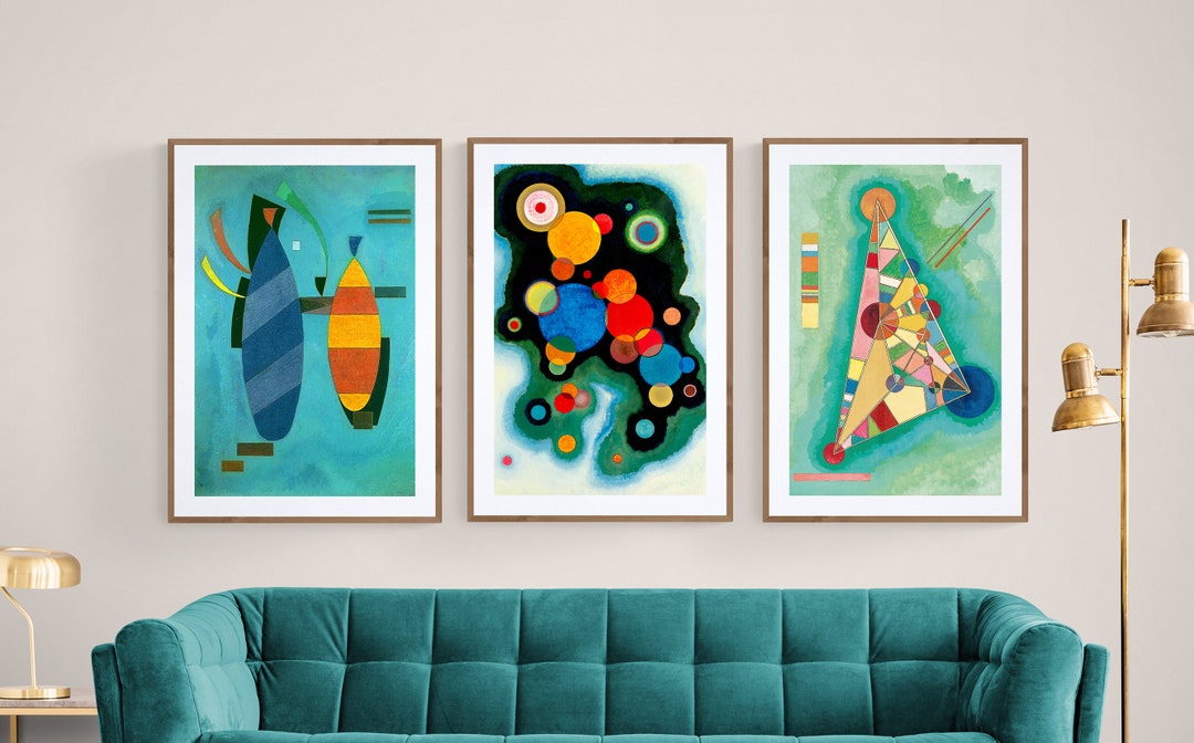 Set of 3 Abstract Wassily Kandinsky Collection Fine Art Prints - Etsy