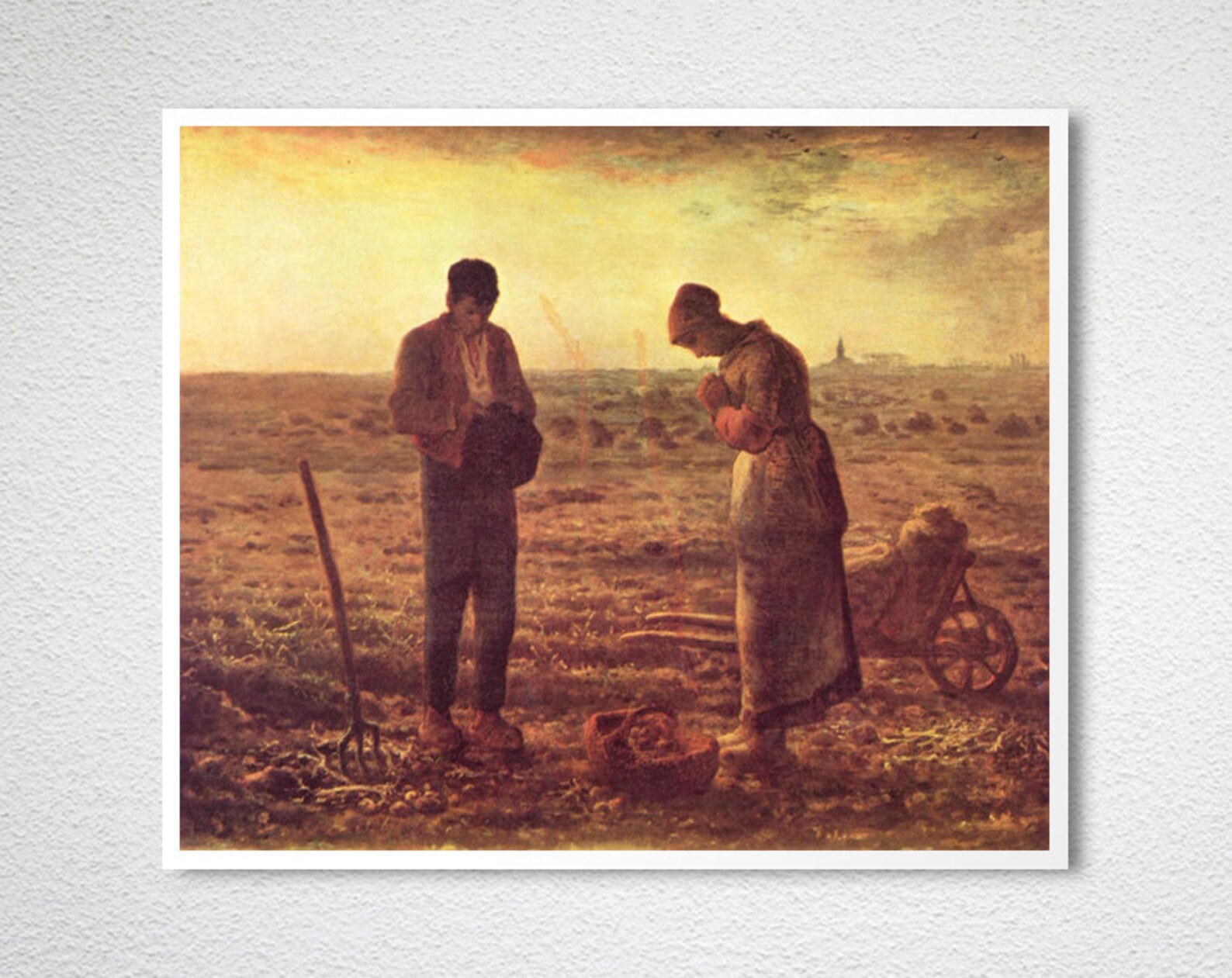 The Angelus by Jean François Millet Fine Art Print Realistic - Etsy