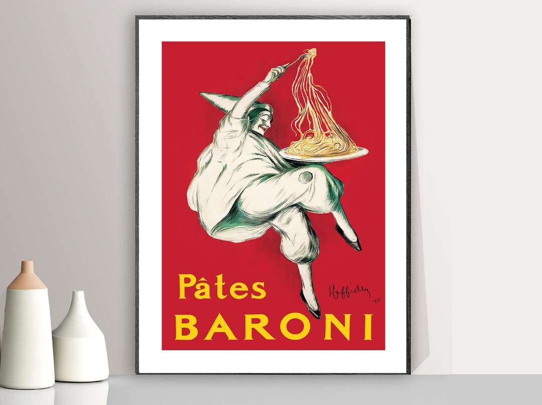 Pates Baroni Vintage Food&drink Poster by Leonetto Cappiello - Kitchen ...