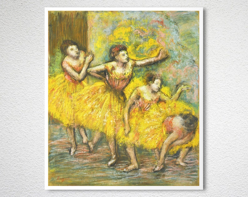 Edgar Degas 'four Dancers' Art Print: Impressionist Ballet Painting - Etsy