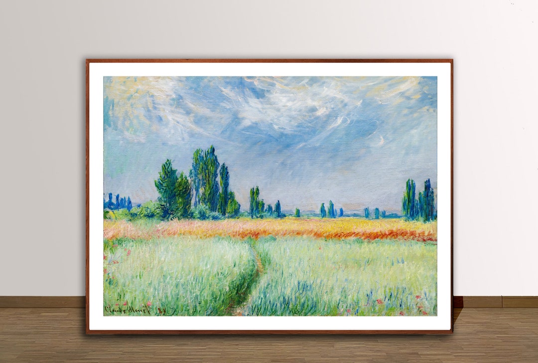 Distant Poplars by Claude Monet, Fine Art Print, Landscape Poster ...