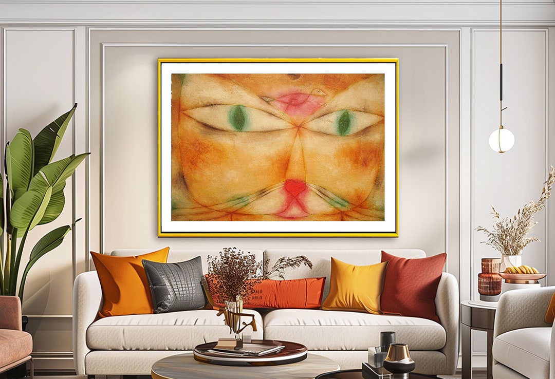 Cat and Bird by Paul Klee, Fine Art Print, Expressionist Wall Art ...