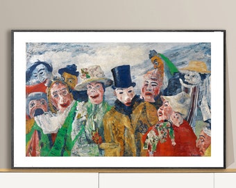 350 James Ensor Famous Paintings Collection High-resolution - Etsy