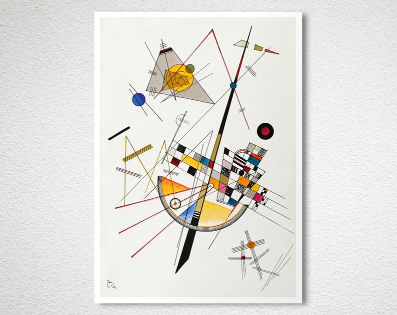 Delicate Tension by Wassily Kandinsky Fine Art Print Modern - Etsy