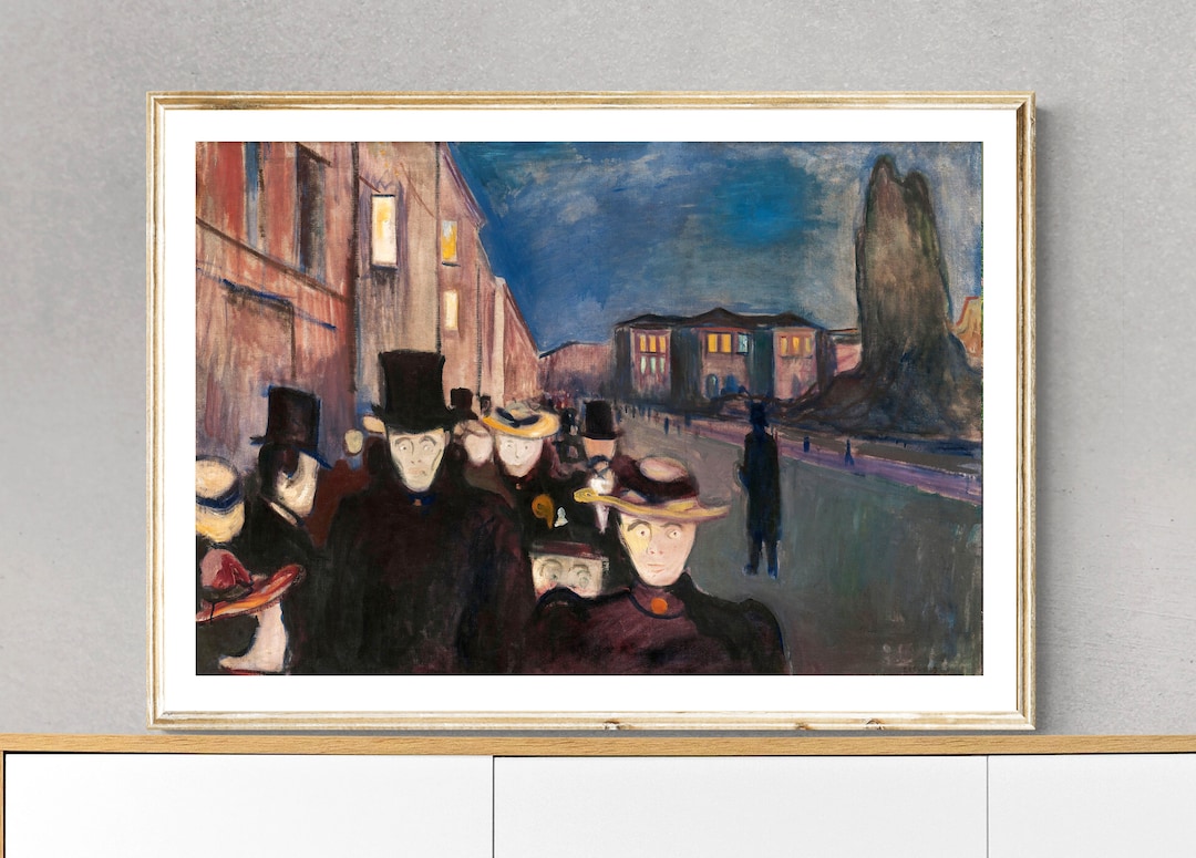 Soirée sur la rue Karl Johan par Edvard Munch, Fine Art Print, Art ...