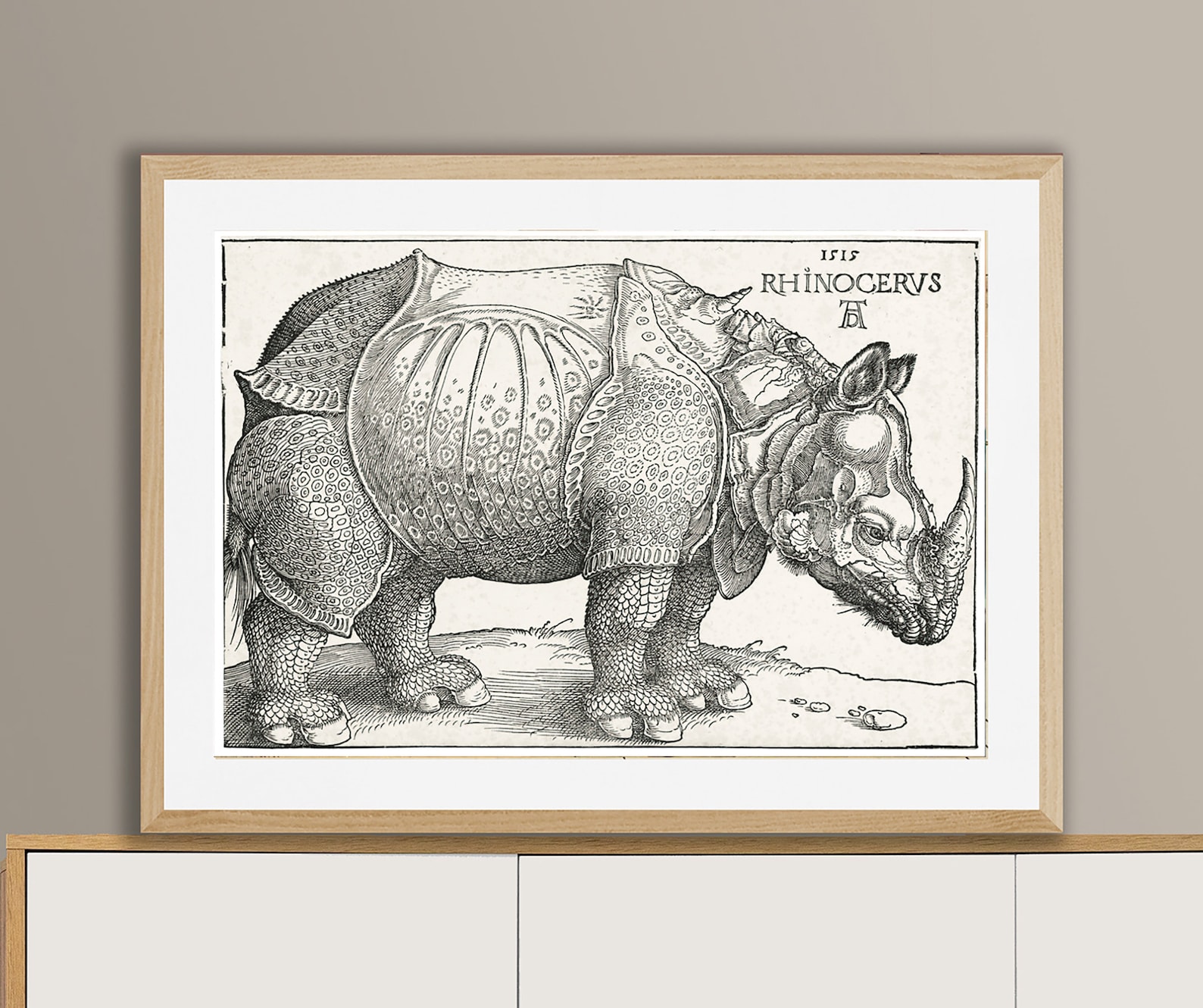 The Rhinocerous by Albrecht Durer Fine Art Print Poster - Etsy