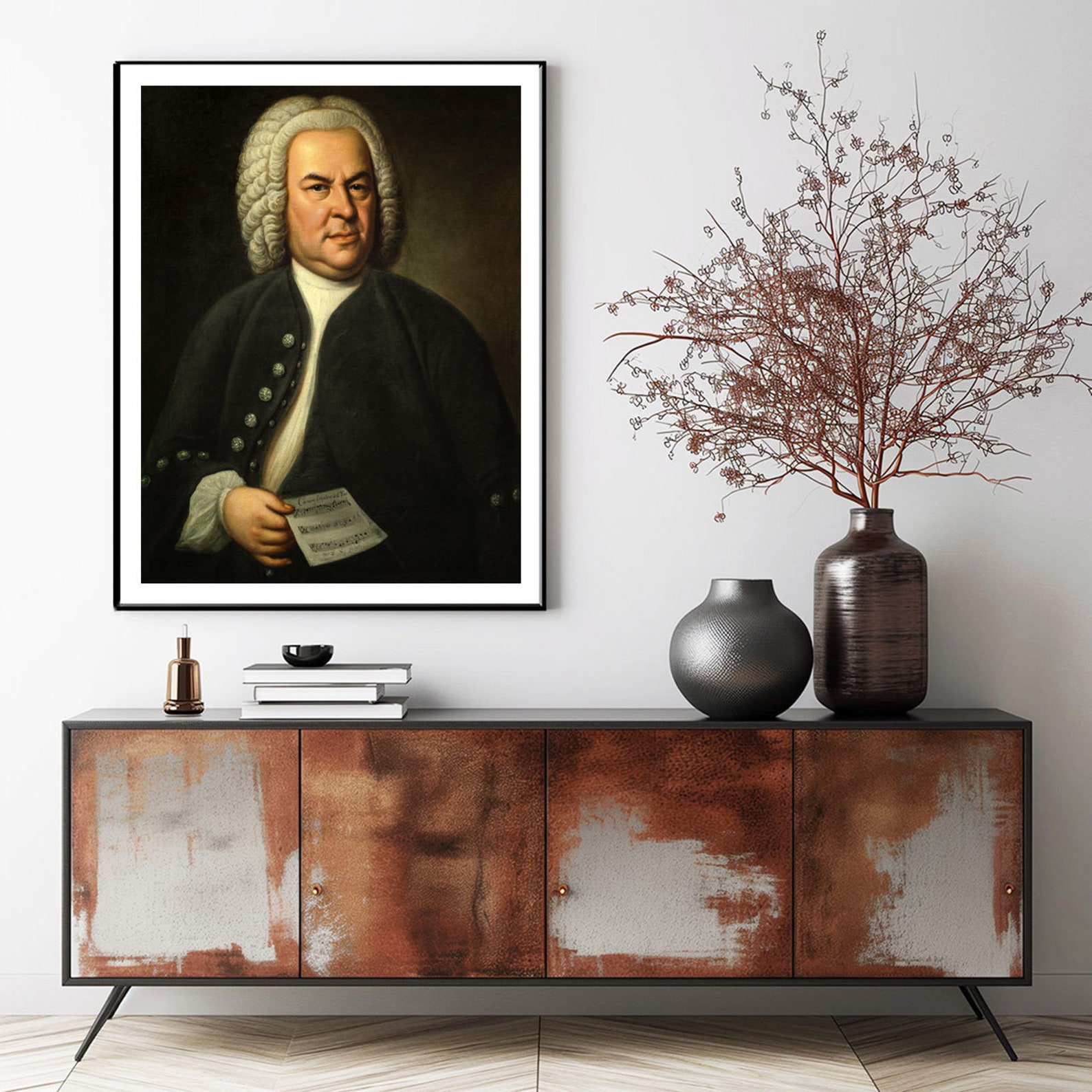 Bach Portrait Art Print: Classical Music Artwork - Etsy