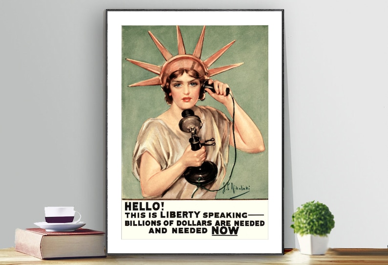 Hello This is Liberty Speaking Vintage Poster Poster Paper - Etsy
