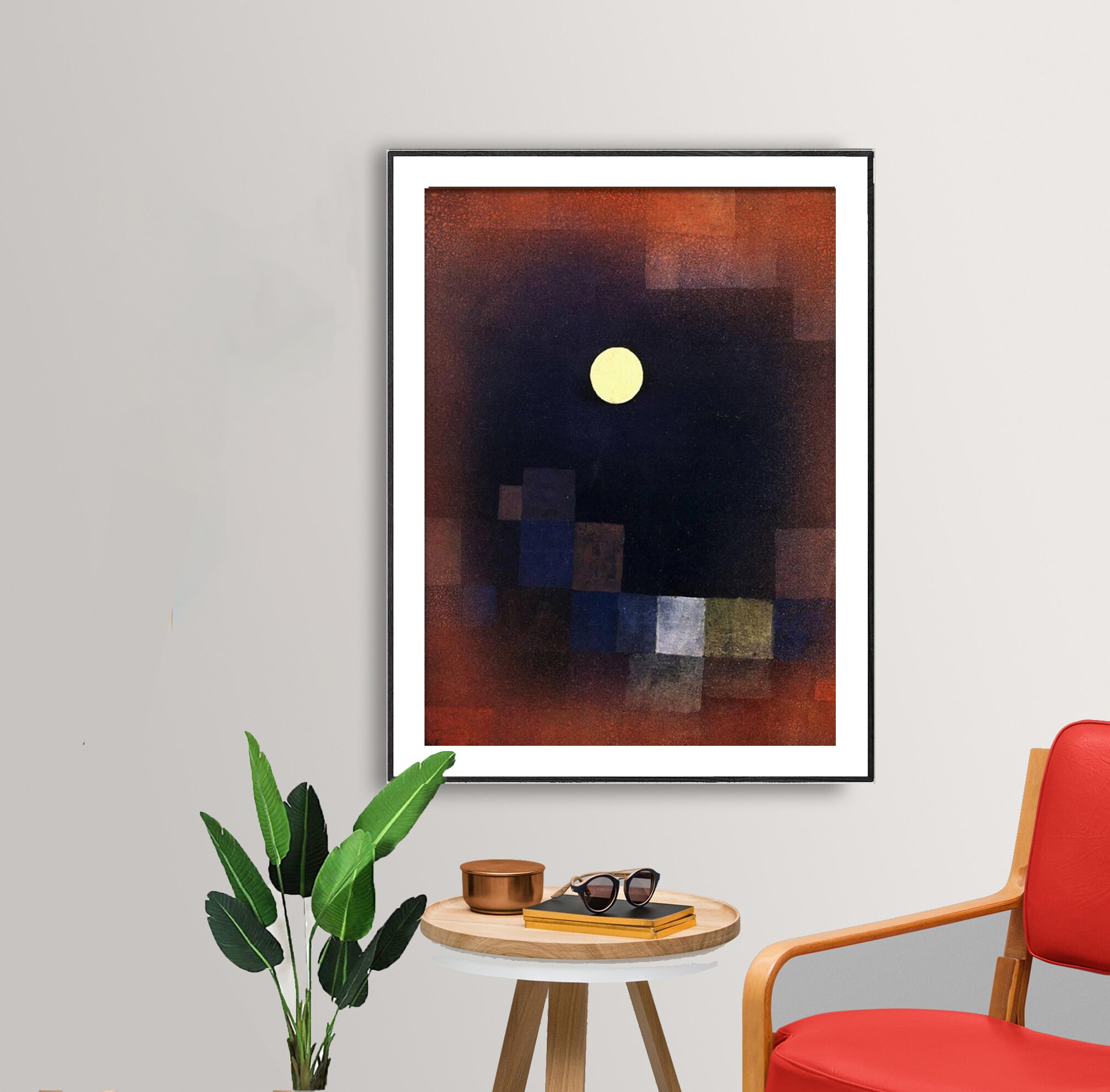 Moonrise by Paul Klee Fine Art Print Poster Paper Sticker | Etsy