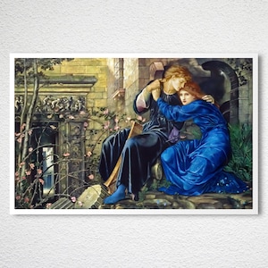 Love Among the Ruins by Edward Burne Jones Fine Art Print Poster Paper ...