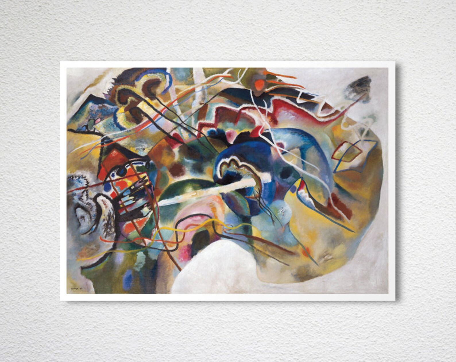 Picture With a White Border by Wassily Kandinsky Poster - Etsy