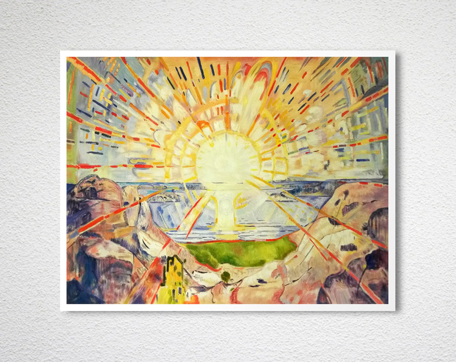 The Sun by Edvard Munch Fine Art Print Poster Paper or - Etsy