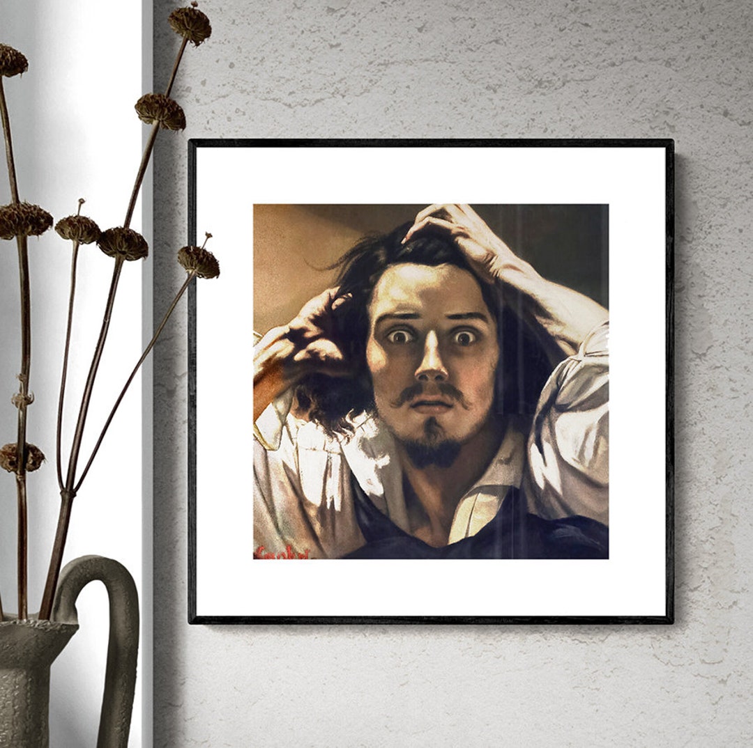 The Desperate Man by Gustave Courbet Fine Art Print Figurative Painting ...