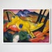 Franz Marc Yellow Cow Fine Art Print - Expressionist Wall Decor - Etsy