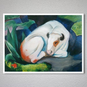 The White Bull by Franz Marc Fine Art Print Poster Paper or - Etsy