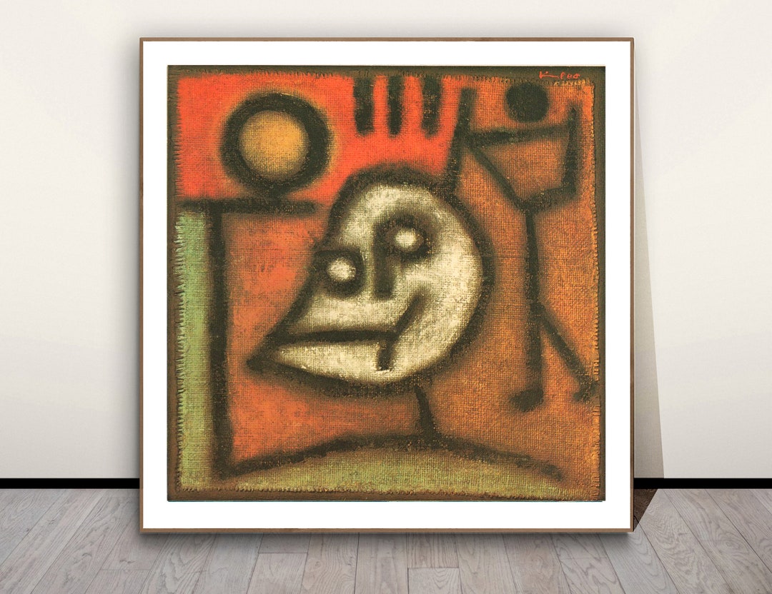 Death and Fire by Paul Klee Fine Art Print - Abstract Fantastic Art ...