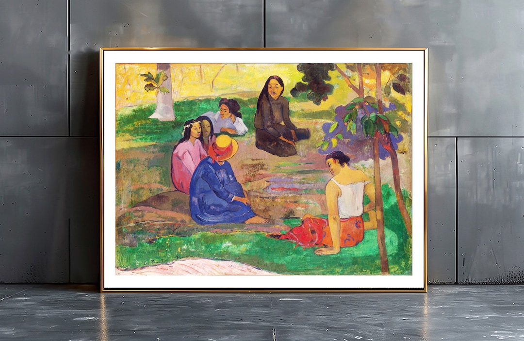 Conversation (les Parau Parau) by Paul Gauguin Fine Art Print ...