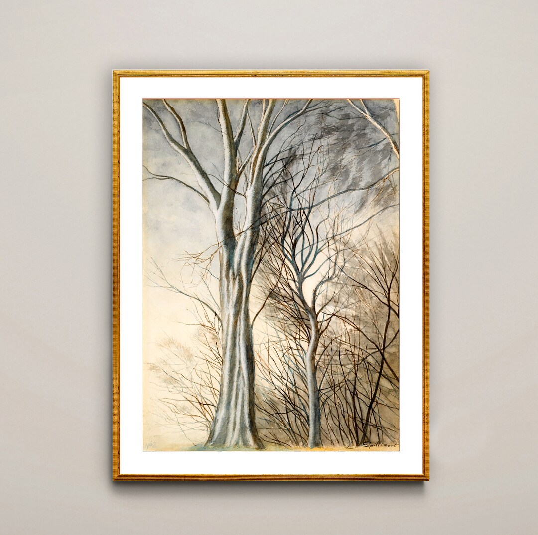 Trees les Arbres by Leon Spilliaert Fine Art Print Botanical Artwork ...