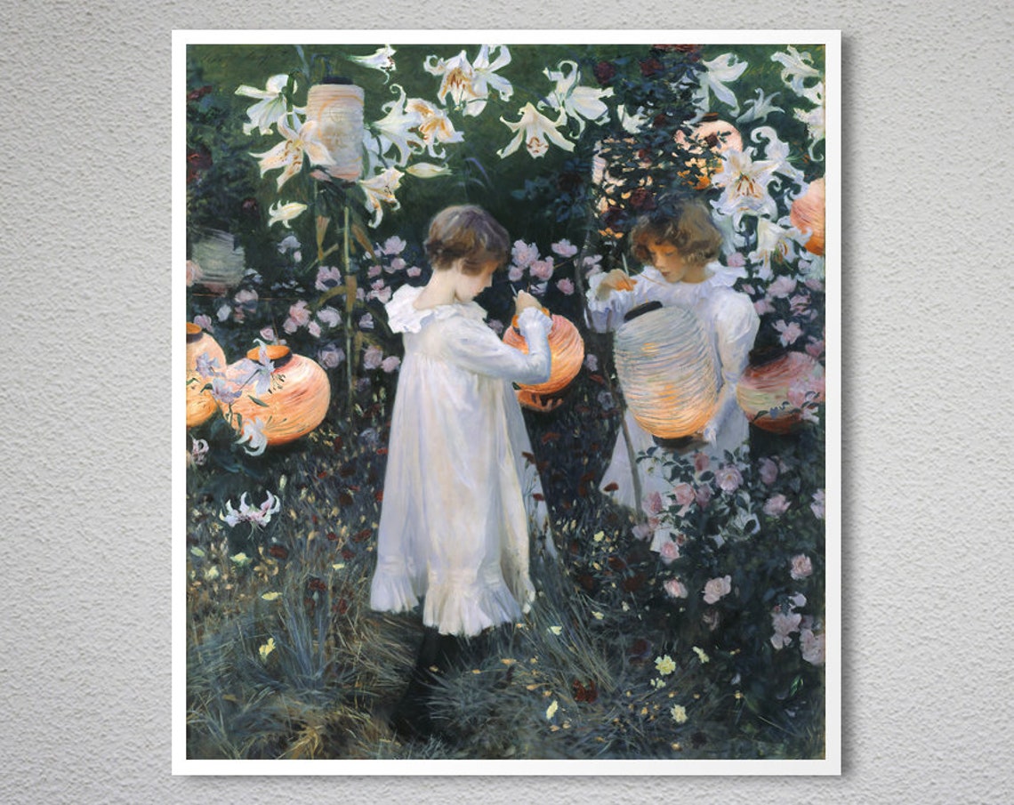 Carnation Lily Lily Rose by John Singer Sargent Fine Art | Etsy