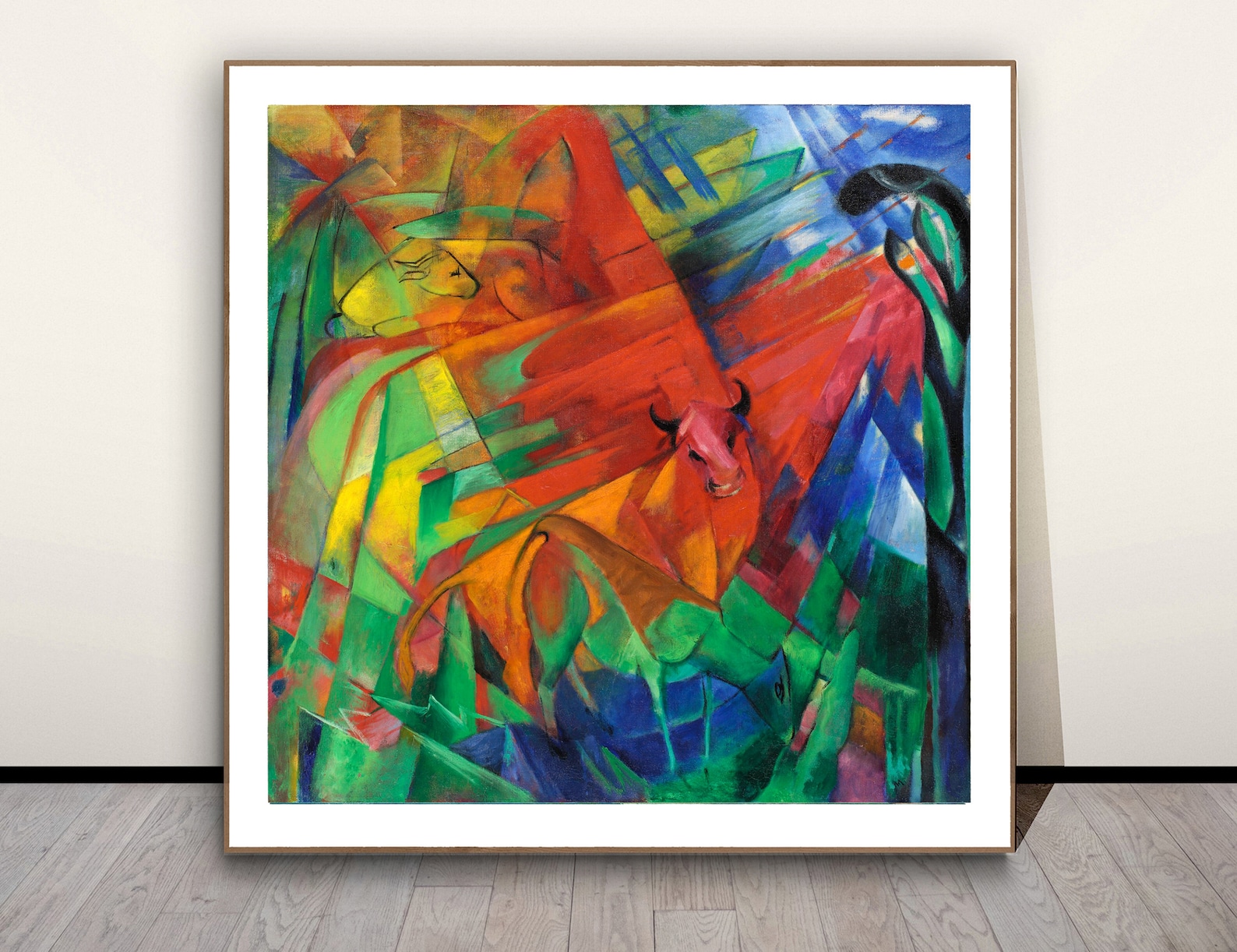 Franz Marc Animals in Landscape Fine Art Print: Modern Abstract Wall ...