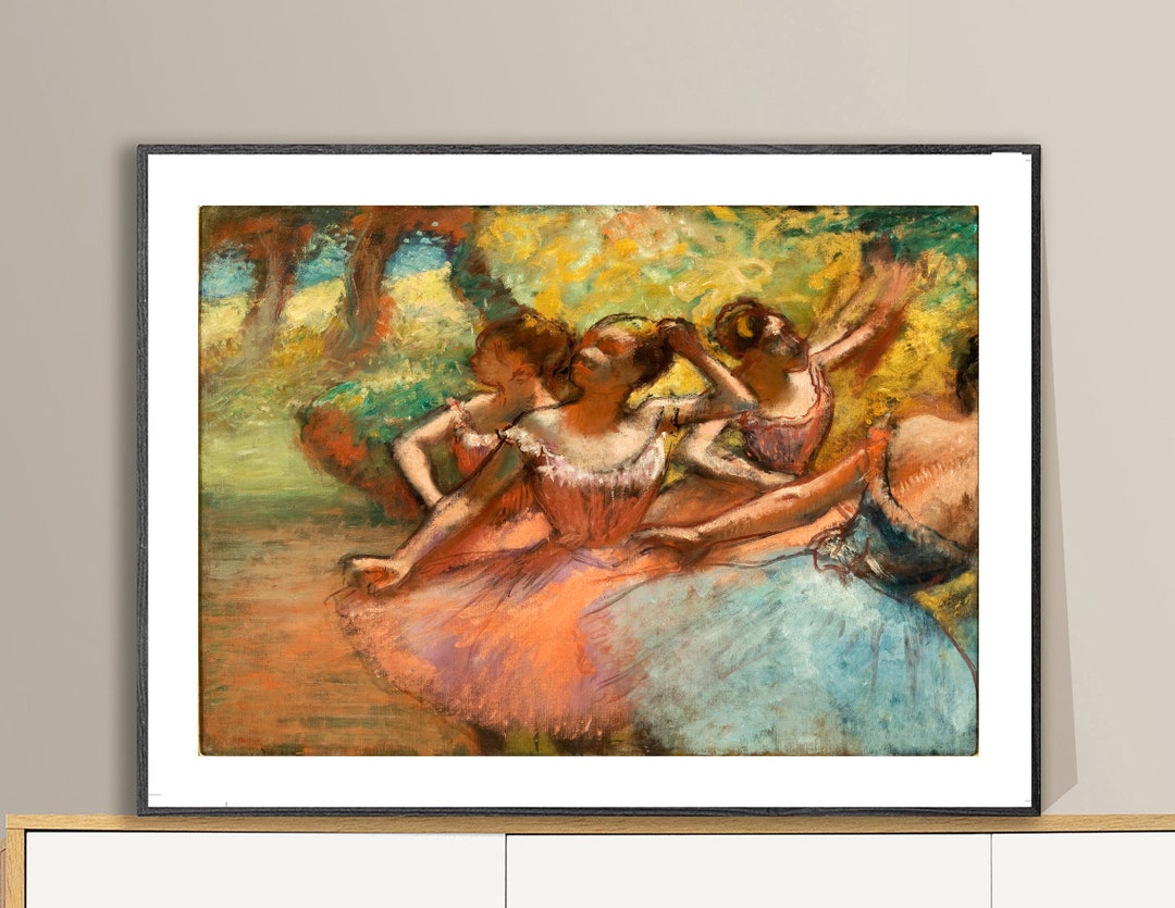 Four Ballet Dancers by Edgar Degas Fine Art Print - Figurative Art ...