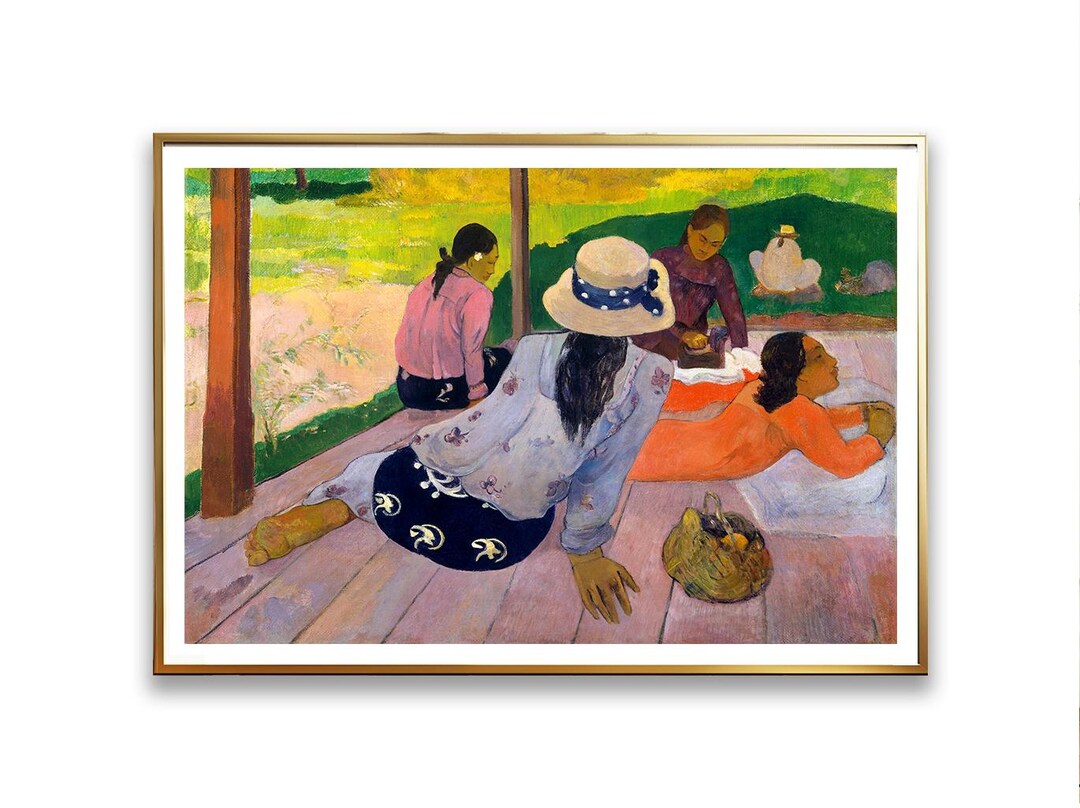The Siesta by Paul Gauguin Art Print - Landscape Art - Etsy