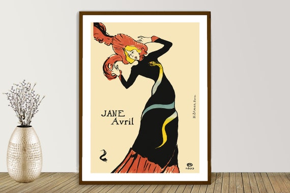 Jane Avril by Henri de Toulouse Lautrec Fine Art Poster Art | Etsy
