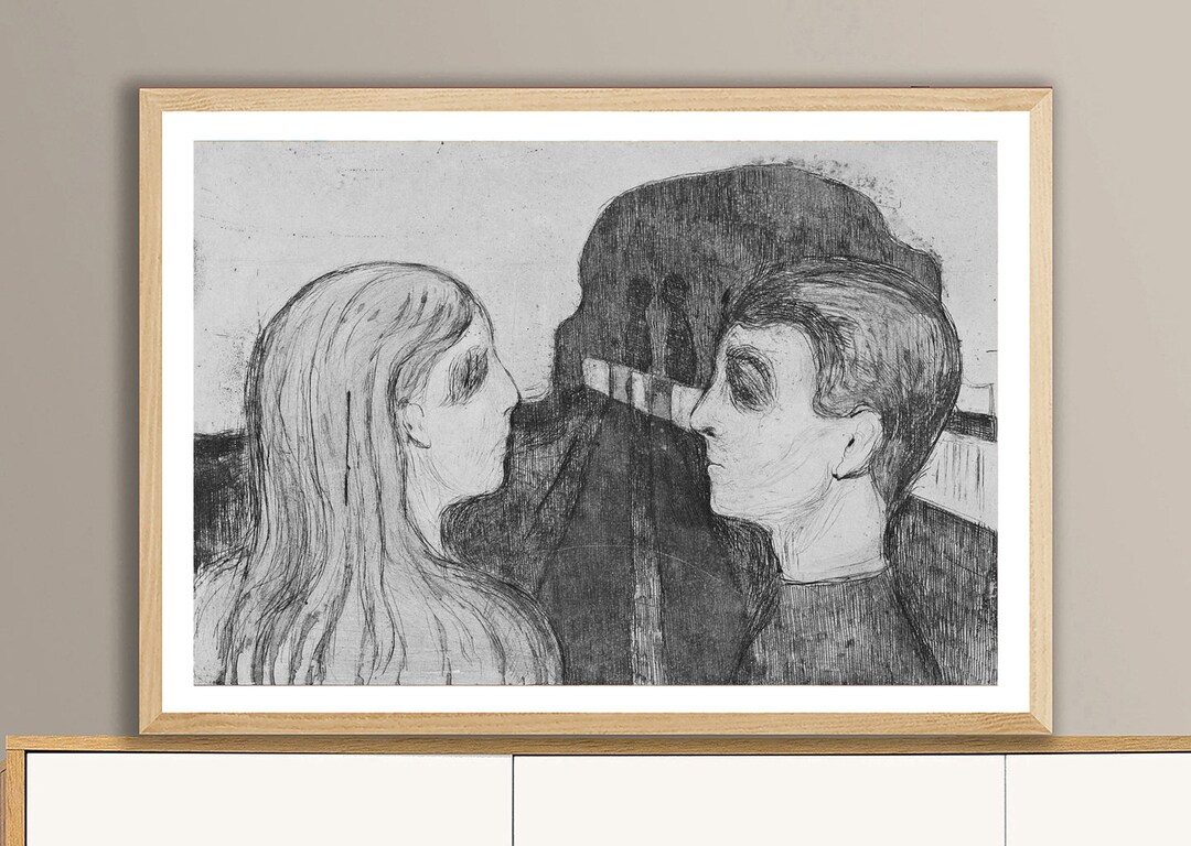 Attraction II, by Edvard Munch, Fine Art Print, Expressionist Wall Art ...