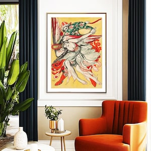 Firebird by Leon Bakst Fine Art Print, Costume Design, Colorful Wall ...