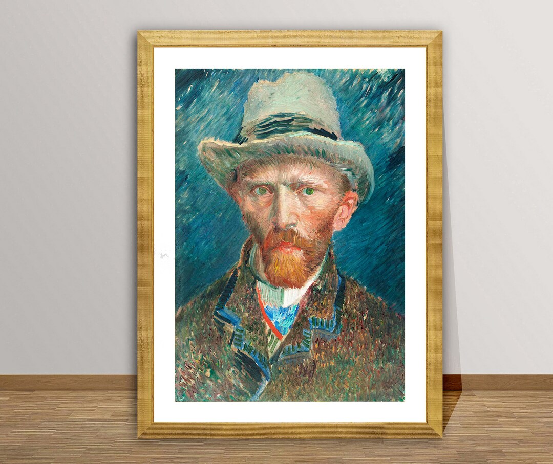 Van Gogh Self-portrait Fine Art Print: Poster or Canvas - Etsy