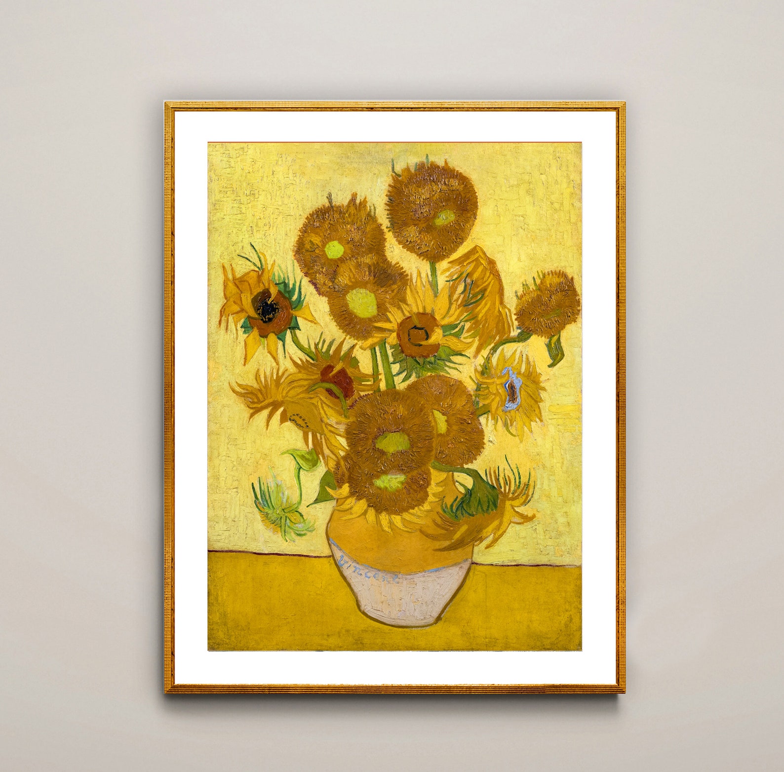 Sunflowers by Vincent Van Gogh Fine Art Print Poster Paper - Etsy