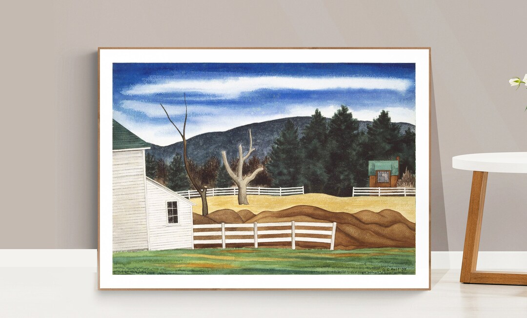 George Copeland Ault Woodstock Landscape Fine Art Print - Etsy