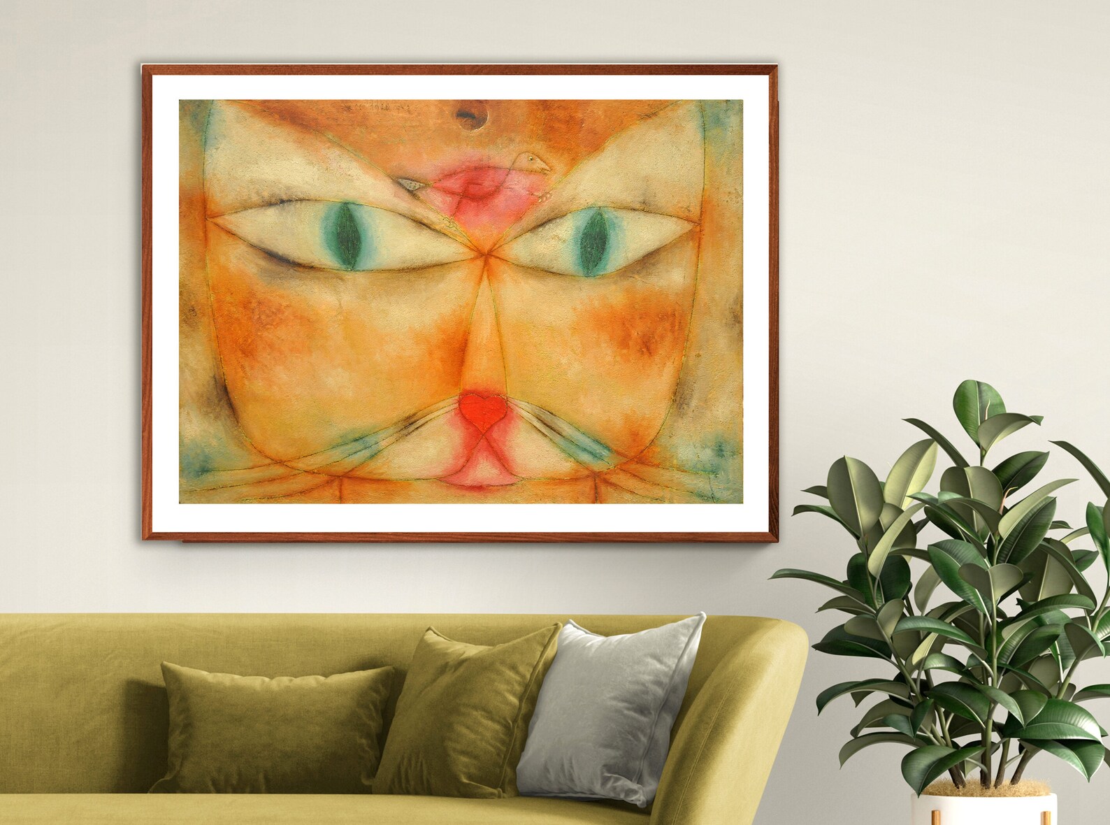 Cat and Bird by Paul Klee Fine Art Print Expressionist Wall - Etsy