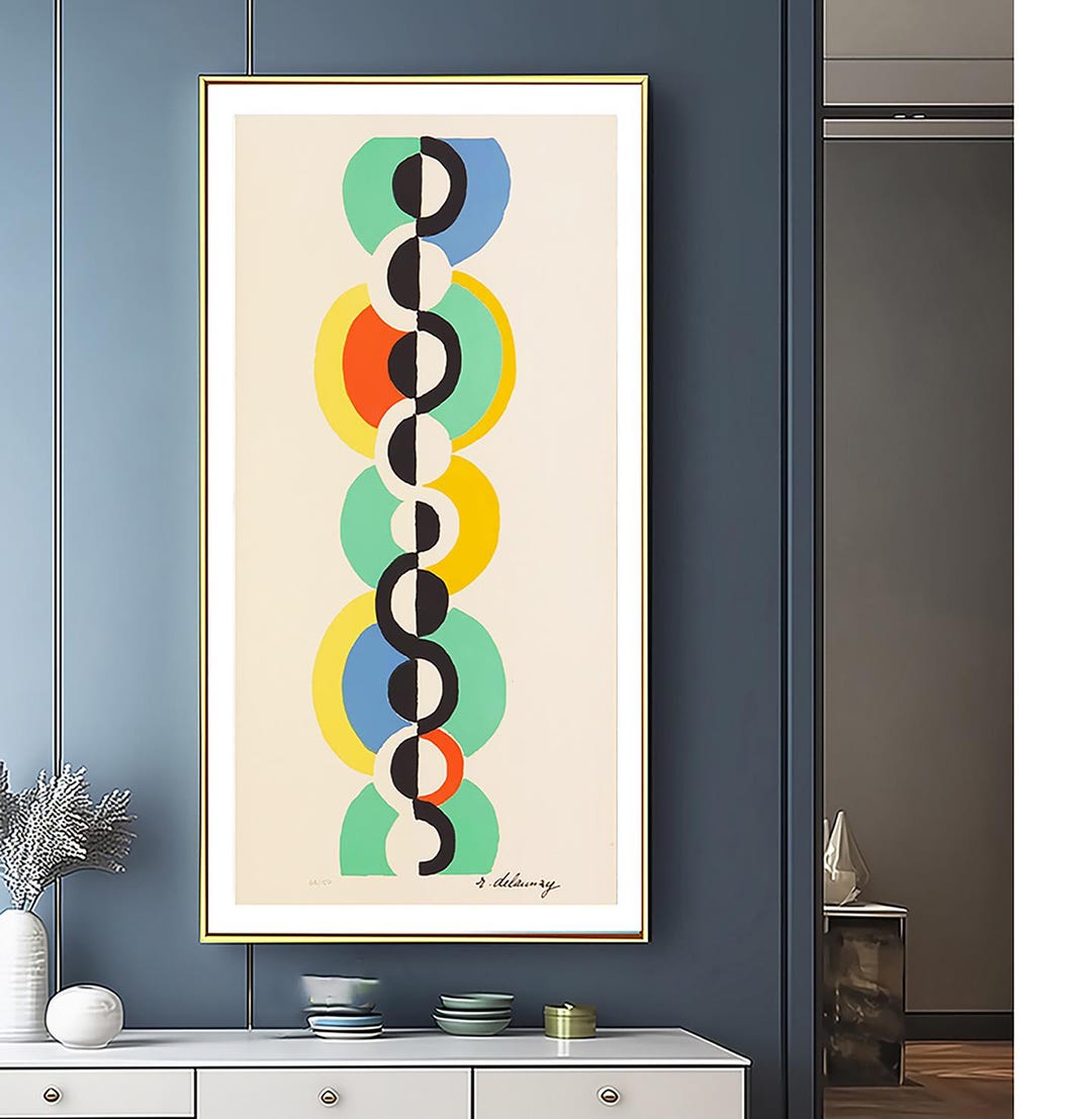 Rythme Sans Fin by Robert Delaunay Fine Art Print - Geometric Painting ...