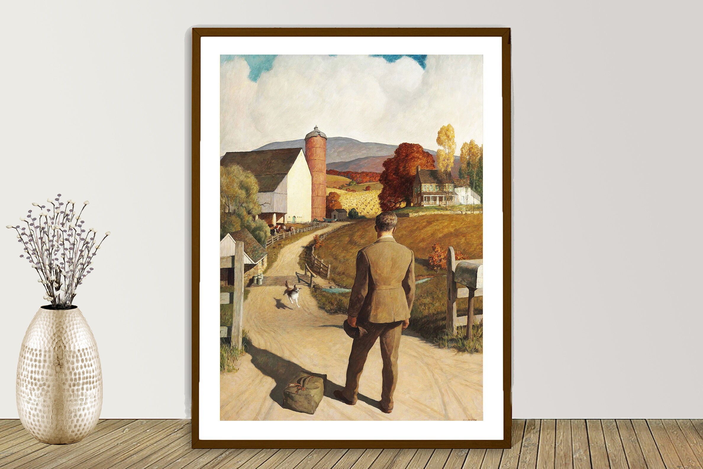 The Homecoming by Newell Convers Wyeth Fine Art Print Poster - Etsy UK
