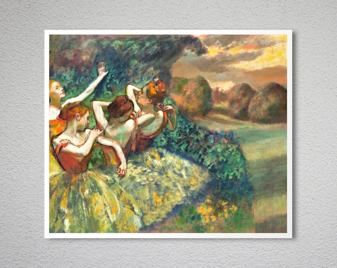 Four Dancers by Edgar Degas Fine Art Print Impressionist - Etsy