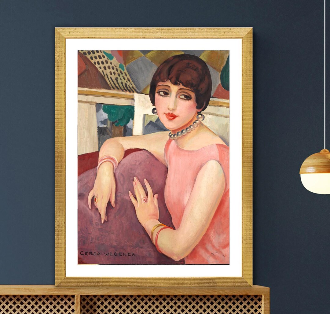 Lili Elbe by Gerda Wegener, Fine Art Print, Art Nouveau Painting ...