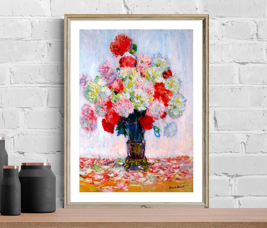 Claude Monet Peonies Print: Still Life Fine Art Poster - Etsy