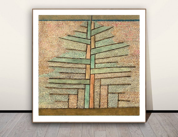 Pine Tree by Paul Klee Fine Art Print Tree Lovers Botanical - Etsy